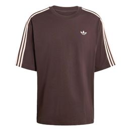 adidas originals T-Shirt 'Adicolor' Herren Gr&ouml;&szlig;e L dunkelbraun / rosa / wei&szlig;