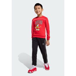 adidas Sportswear Trainingsanzug 'Adidas x Disney Micky Maus' Jungen Gr&ouml;&szlig;e 98 gelb / rot / schwarz / wei&szlig;