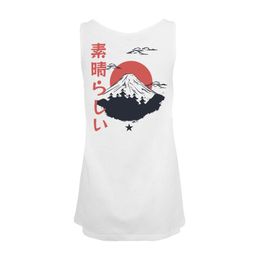 F4NT4STIC Ladies Tanktop Mount Fuji in wei&szlig; | Gr.: L