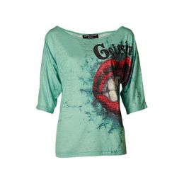 Roberto Geissini Red Lips T-Shirt Gr&uuml;n | Gr.: XL