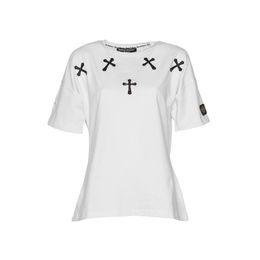 Roberto Geissini Cross-Wings T-Shirt Wei&szlig; | Gr.: S
