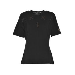 Roberto Geissini Cross-Wings T-Shirt Schwarz | Gr.: S
