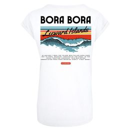 F4NT4STIC Extended Shoulder T-Shirt Bora Bora Leewards Island in wei&szlig; | Gr.: S