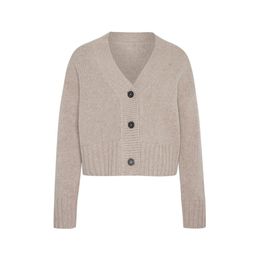 Style Republic Short Cardigan Kaschmir-Woll-Gemisch in camel melange | Gr.: xs