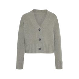 Style Republic Short Cardigan Kaschmir-Woll-Gemisch in olive melange | Gr.: L
