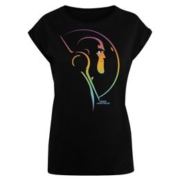 F4NT4STIC Extended Shoulder T-Shirt Buzz Lightyear Blended Stare in schwarz | Gr.: S