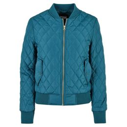 Urban Classics Damen Ladies Diamond Quilt Nylon Jacket in jasper | Gr.: S