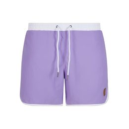 Urban Classics Badeshorts in lavender/white | Gr.: S
