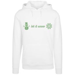 F4NT4STIC Hoodie Weihnachten let it snow in wei&szlig; | Gr.: XXL