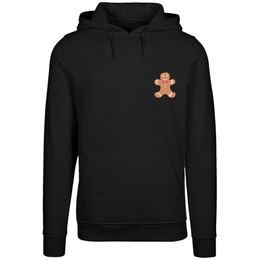 F4NT4STIC Hoodie Weihnachten Lebkuchen M&auml;nnchen in schwarz | Gr.: L