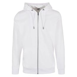 Urban Classics Zip-Kapuzenpullover in white | Gr.: XL