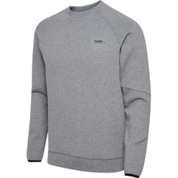 Hummel Hoodie "Hmltech Fleece Regular Crew" in Grau | Gr.: L