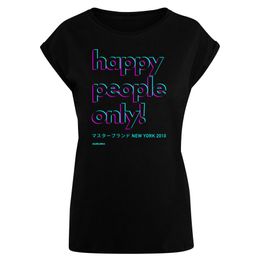 F4NT4STIC T-Shirt Happy people only New York in schwarz | Gr.: 5XL