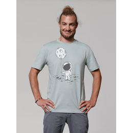 wat? Apparel T-Shirt Kleiner Astronaut mit Luftballon in Aloe | Gr.: 56
