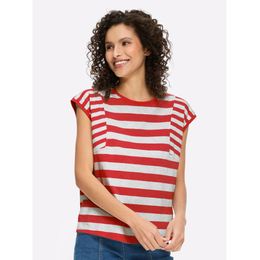 Heine Shirt in rot-wei&szlig;-gestreift | Gr.: 50