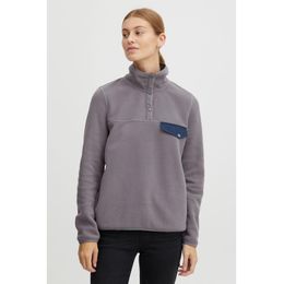 oxmo Fleecejacke OXNyfine in Grau | Gr.: XS