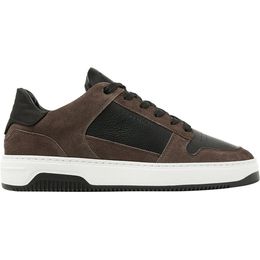 NUBIKK Low-Top Sneaker - Basket Court Zwart Bruine Sneakers voor Heren - Gr. 46 (EU) - in Wei&szlig; - f&uuml;r Damen