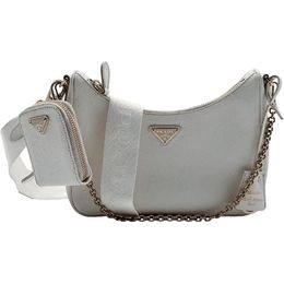 Prada Crossbody Bags - Prada Re-Edition 2005 Handbag Saffiano Leather Whi - Gr. unisize - in Wei&szlig; - f&uuml;r Damen