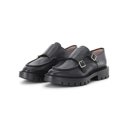 Santoni Low-Top Sneaker - Monk Feint aus Leder - Gr. 40 (EU) - in Schwarz - f&uuml;r Damen