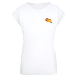 F4NT4STIC T-Shirt Spain Spanien Flagge in wei&szlig; | Gr.: XXL