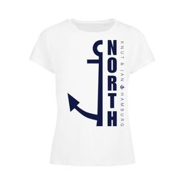 F4NT4STIC Ladies Box T-Shirt North Anker in weiß | Gr.: XS
