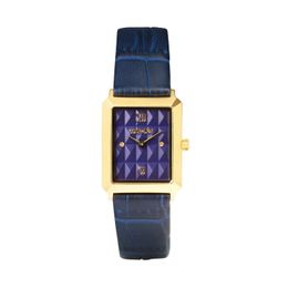 COEUR DE LION Uhr - Uhr Iconic Spikes Armband Leder - Gr. unisize - in Blau - f&uuml;r Damen