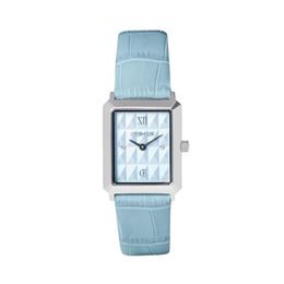 COEUR DE LION Uhr - Uhr Iconic Spikes Sky Blue Silber Armband Leder - Gr. unisize - in Blau - f&uuml;r Damen