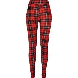 Urban Classics Leggings in redcheck | Gr.: M