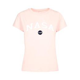 F4NT4STIC Ladies Box T-Shirt NASA Collegiate Logo in pink | Gr.: S