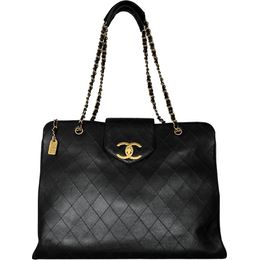 Chanel Weekender - Chanel Supermodel Weekender leather black rarity / - Gr. unisize - in Schwarz - f&uuml;r Damen