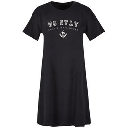 F4NT4STIC Ladies Tee Dress Go Sylt Knut & Jan Hamburg in schwarz | Gr.: M