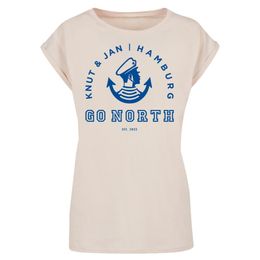 F4NT4STIC T-Shirt Go North Knut Jan Hamburg Knut Jan Hamburg in Whitesand | Gr.: XL