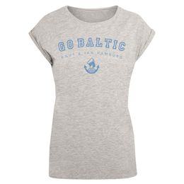 F4NT4STIC T-Shirt Go Baltic Ostsee Knut & Jan Hamburg in grau meliert | Gr.: XXL