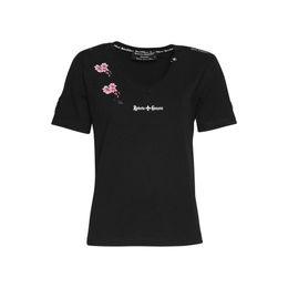 Roberto Geissini Small Flowers T-Shirt Schwarz | Gr.: L