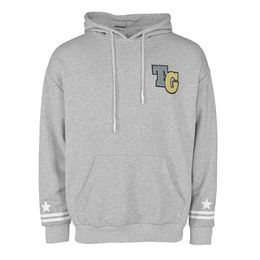 Top Gun Hoodie TG22004 in grey melange | Gr.: L
