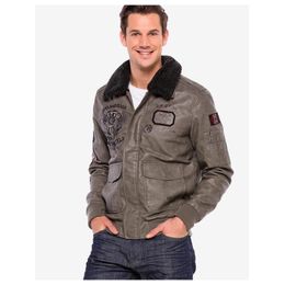Cipo & Baxx Cipo & Baxx Jacke in BEIGE | Gr.: S