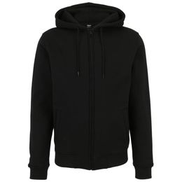 Urban Classics Zip-Kapuzenpullover in blk/blk | Gr.: XXL