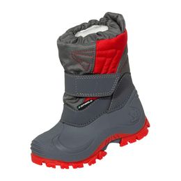 Spirale Kinder-Winterstiefel Jawa gef&uuml;ttert in grau/rot | Gr.: 21