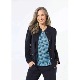 GOLDNER Blouson mit Stehkragen in marine | Gr.: 40