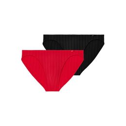 HOM Slip / Unterhose Chic in Schwarz / rot | Gr.: S