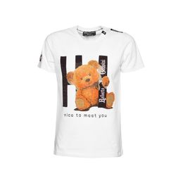 Roberto Geissini Nice to meet you T-Shirt Wei&szlig; Unisex | Gr.: XXXL
