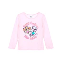 Langarmshirt PAW PATROL Skye mit Glitzer in Rosa | Gr.: 110
