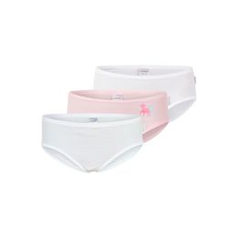 Schiesser Slip Kids Girls Feinripp Organic Cotton in Weiß / Rosa | Gr.: 116
