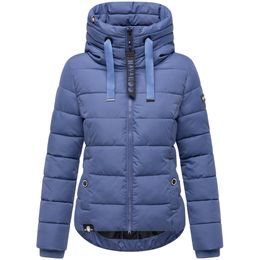 Steppjacke Navahoo "Amayaa", Damen, Gr. XS (34), lila, Oberstoff: 100% Polyester; Futter: 100% Polyester; Wattierung: 100% Polyester; &Auml;rmelfutter: 100% Polyester, figurumspielend h&uuml;ftbedeckend, hoch geschlossener Ausschnitt, &Auml;rmel ohne &Auml;rmelschlitz Rippstrickb&uuml;ndchen, Jacken Steppjacke, stylische Damen Winterjacke mit coolen Applikationen