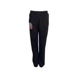 Roberto Geissini Stripe Jogginghose Schwarz Pink | Gr.: XL