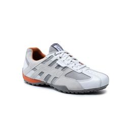 Geox Sneakers Low U Snake K Nappa.+Mesh in weiß | Gr.: 43