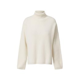 CASH-MERE.CH Wolle Oversize Style Rollkragen Pullover in Weiss | Gr.: S