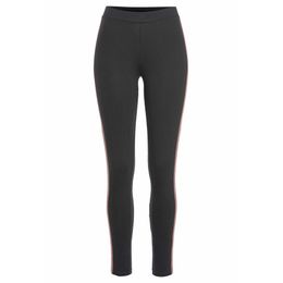 H.I.S. H.I.S Leggings in anthrazit-rosa | Gr.: 32/34