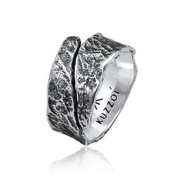 Kuzzoi Ring 925 Sterling Silber in Schwarz | Gr.: 62
