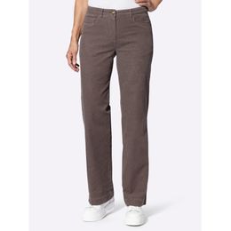 WITT WEIDEN Feincord-Hose in dunkeltaupe | Gr.: 38